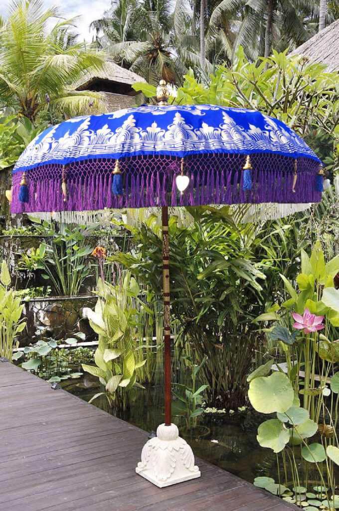 Blue Garden Umbrella / Parasol - Arabian Knight