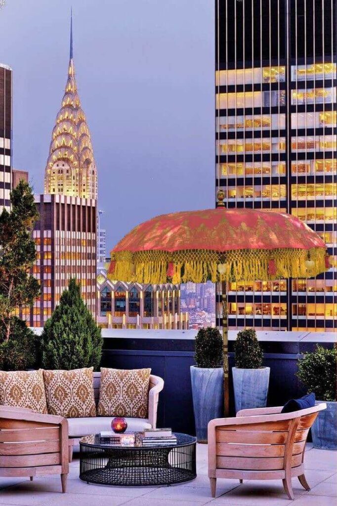 Pink garden sun parasol